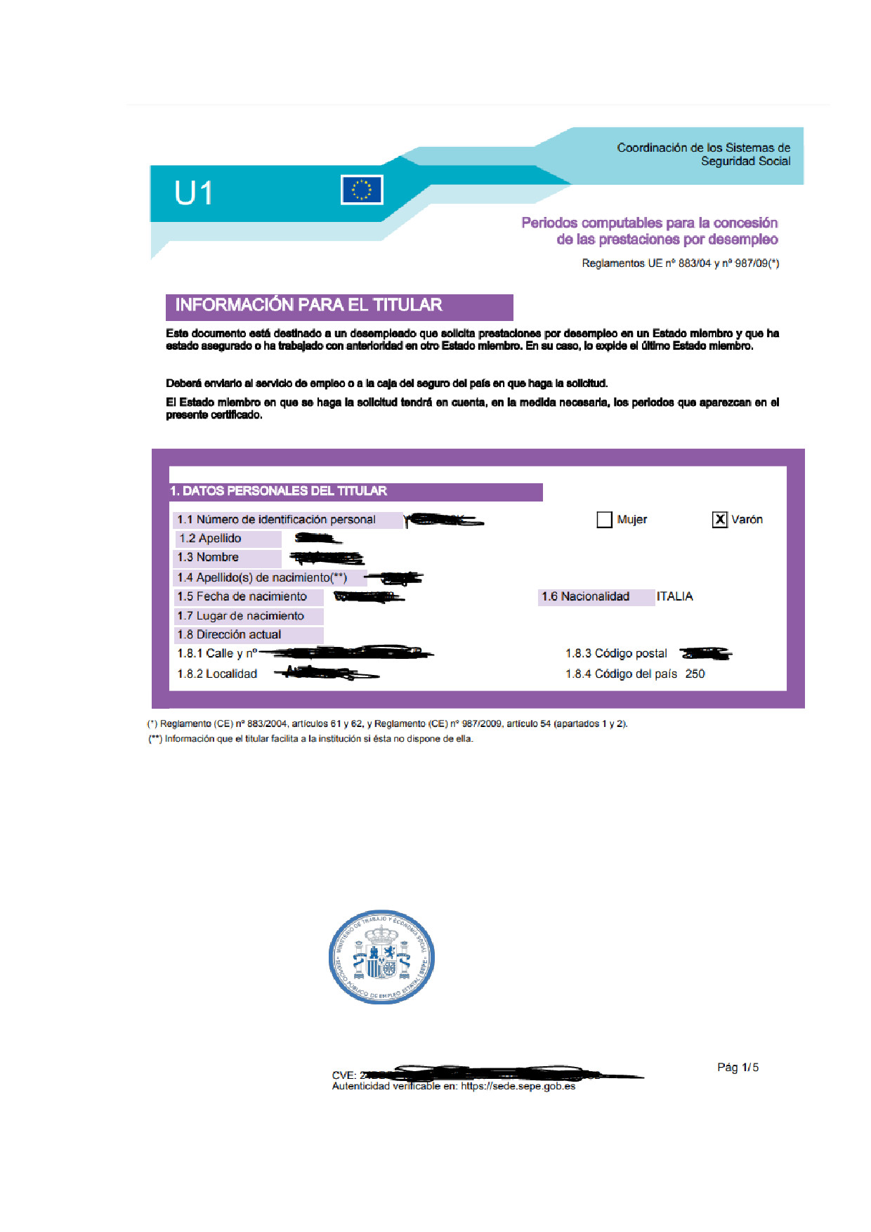 Importación y exportación de cotizaciones a la Seguridad Social entre ...